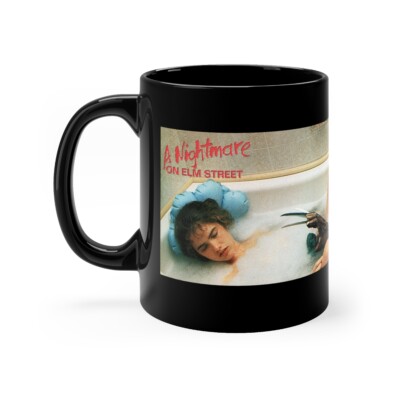 A Nightmare On Elm Street Nancy in the Tub Black mug 11oz | eBay