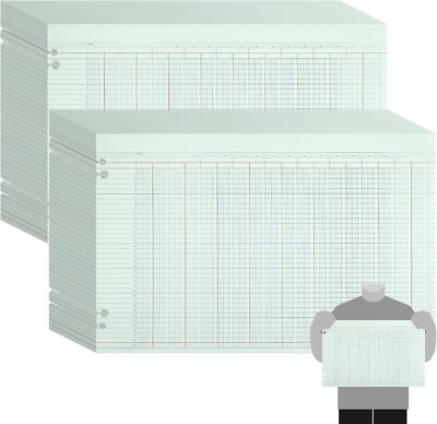 200 Pcs 11 x 17 Inch Ledger Sheets 30 Columns Accounting Sheets ...