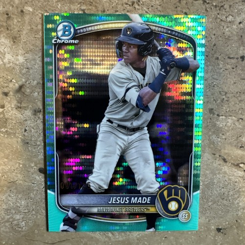 2025 Bowman Chrome Jesus Made Prospects Aqua Geometric Refractor /125 ...