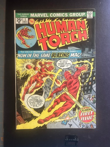 MARVEL COMICS:HUMAN TORCH. VOL1#1(IRST ISSUE). RAW COMIC. VF+(Value $19.03) | eBay