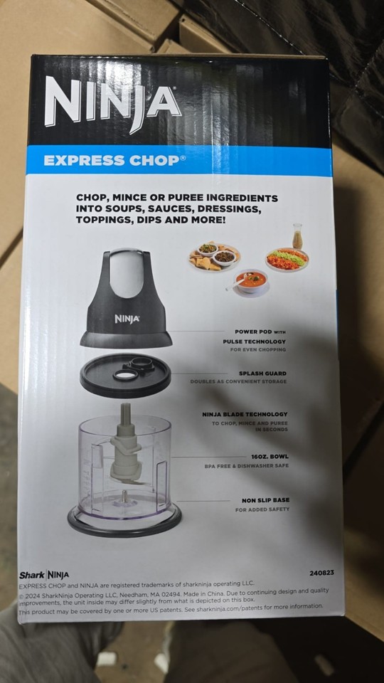 Ninja Express Chop Food Chopper 16 oz Bowl Chop Mince Purée FAST ...