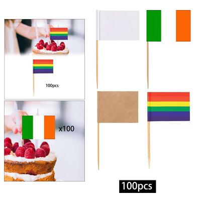 Creative Flag Picks Dinner Flags Cheese Markers Food Labels | eBay ...
