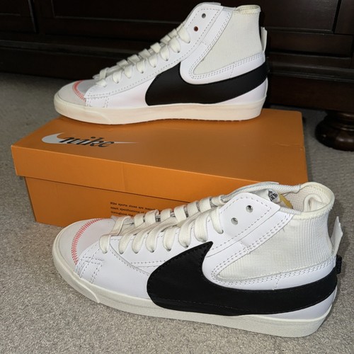 Nike Blazer Mid 77 Jumbo White Black Men's Sneaker DD3111-100 | eBay