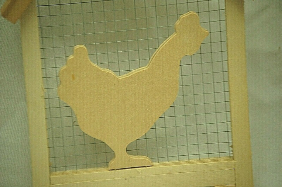 Wooden Chicken Barnyard Wall Art Plaque Country Farm Home Decor | eBay