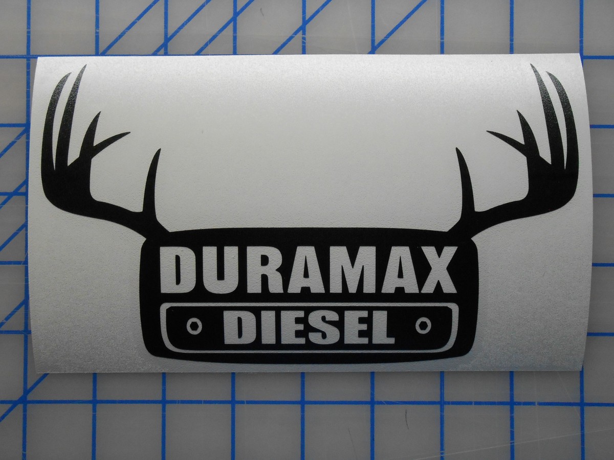 Duramax Diesel Stickers DURAMAX Decals 12" Window D Sticker For 6.6L
