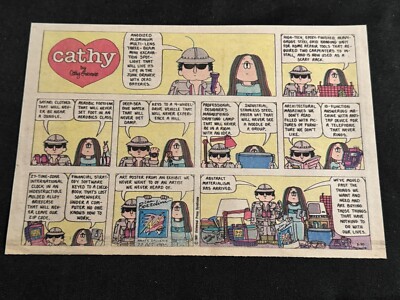 #TH09 CATHY by Cathy Guisewite Sunday Tabloid Half Page Strip August 30 ...