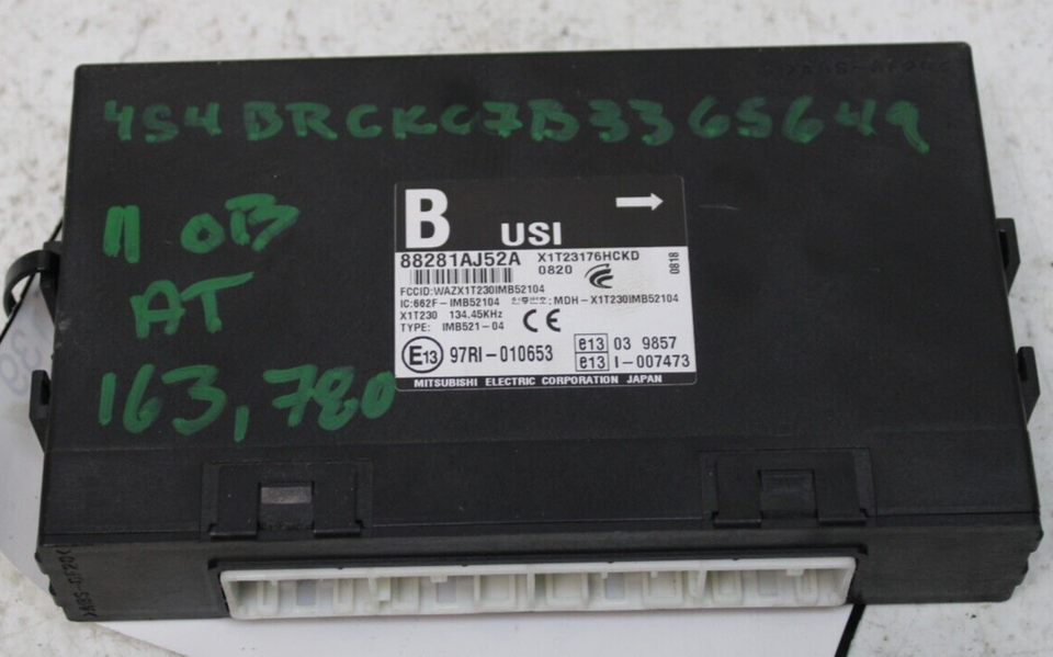2011 SUBARU LEGACY OUTBACK INTEGRATED UNIT THEFT COMPUTER OEM P/N ...