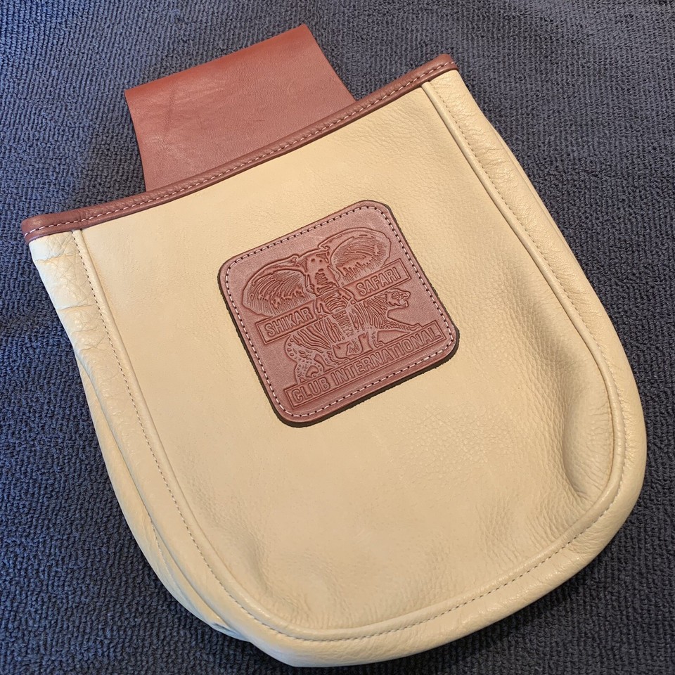 Shikar Safari Club Blake Jones Custom All Leather Skeet Shell Belt Loop ...