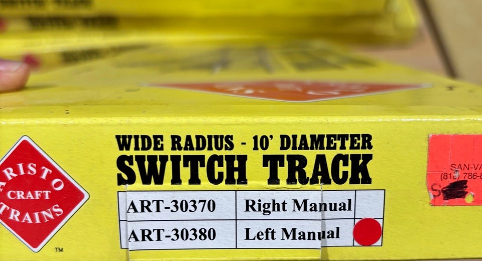 G Scale Switch WIDE (10' Radius) Manual By AristoCraft LEFT Hand NIB | eBay