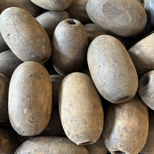 Vintage Wood Fishing Net Floats Pacific Northwest Rope Historic Lot Of ...