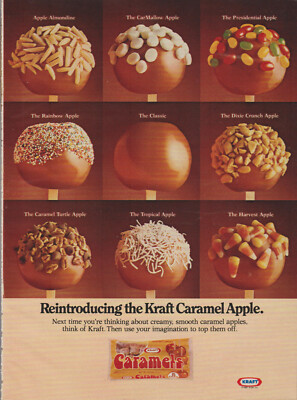 1980 Kraft Caramels Candy - "Reintroducing The Caramel Apple" - Print ...