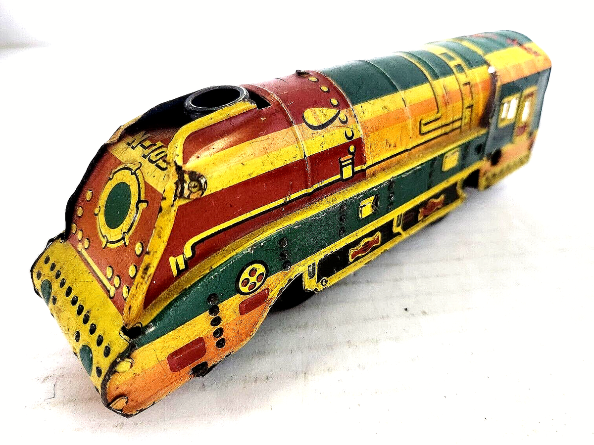 Vintage Wind Up Toy Trains HEC Magic Train With Box (wind Up) Toy