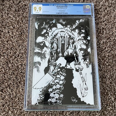 Skybound X #25 CGC 9.9 James Harren Virgin Sketch Variant Battle Beast ...