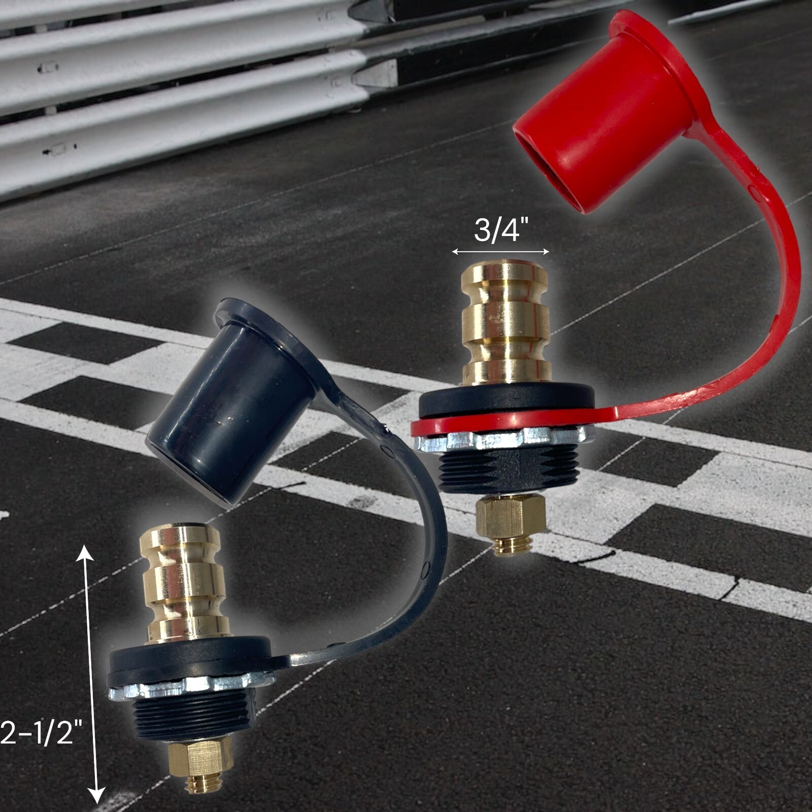 Remote Battery Jumper Terminals Universal Positive & Negative One Pair ...