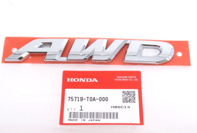 Genuine OEM Honda 75719-T0A-000 "AWD" Emblem Nameplate Rear 12-16 CR-V ...