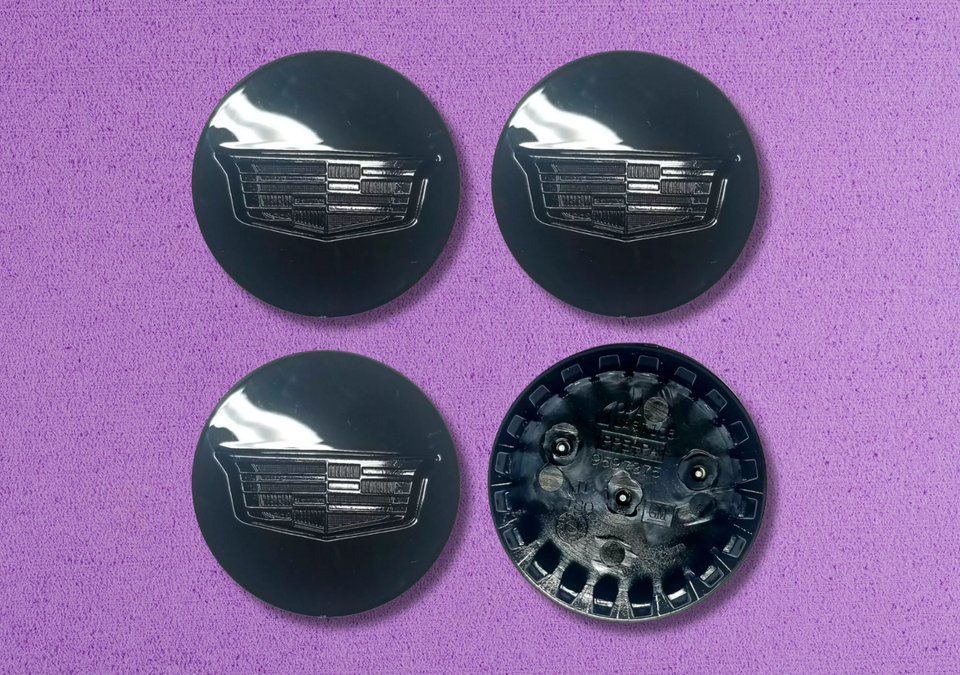 4PCS OF 2015-2020 ESCALADE ESV WHEEL CENTER CAP CADILLAC BLACK CREST ...