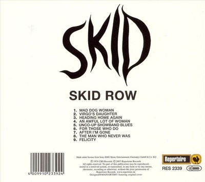 Skid Row Skid Row [Remastered] CD - New 4009910233924 | eBay