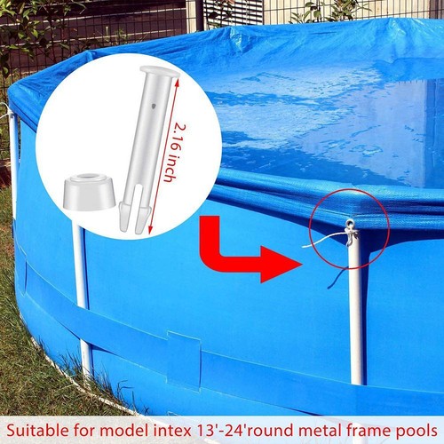 12 Packs 6cm Swimming Pool Pool Joint Pins with Rubber Seals for Intex ...