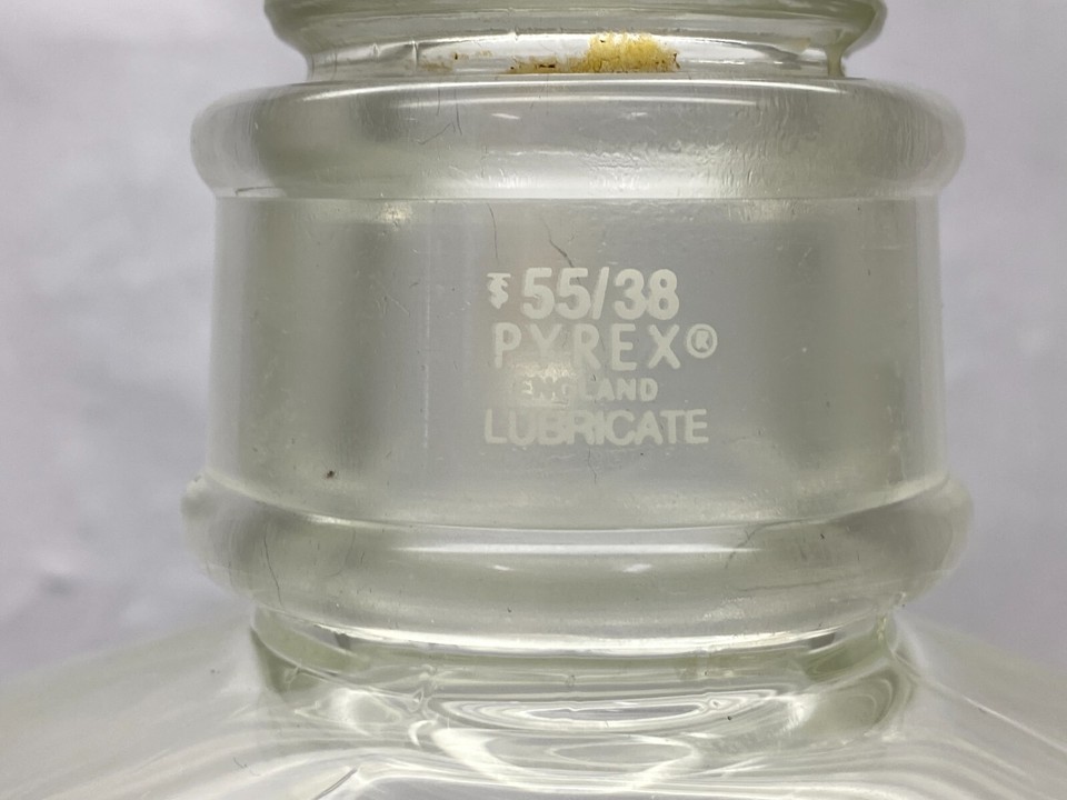 Corning PYREX Glass 7.5L Large Vacuum Desiccator 55/38 Sleeve & Plate ...