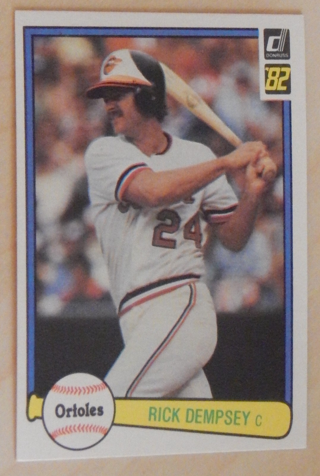 1982 Donruss Baltimore Orioles Rick Dempsey # 77 Baseball Card Near ...