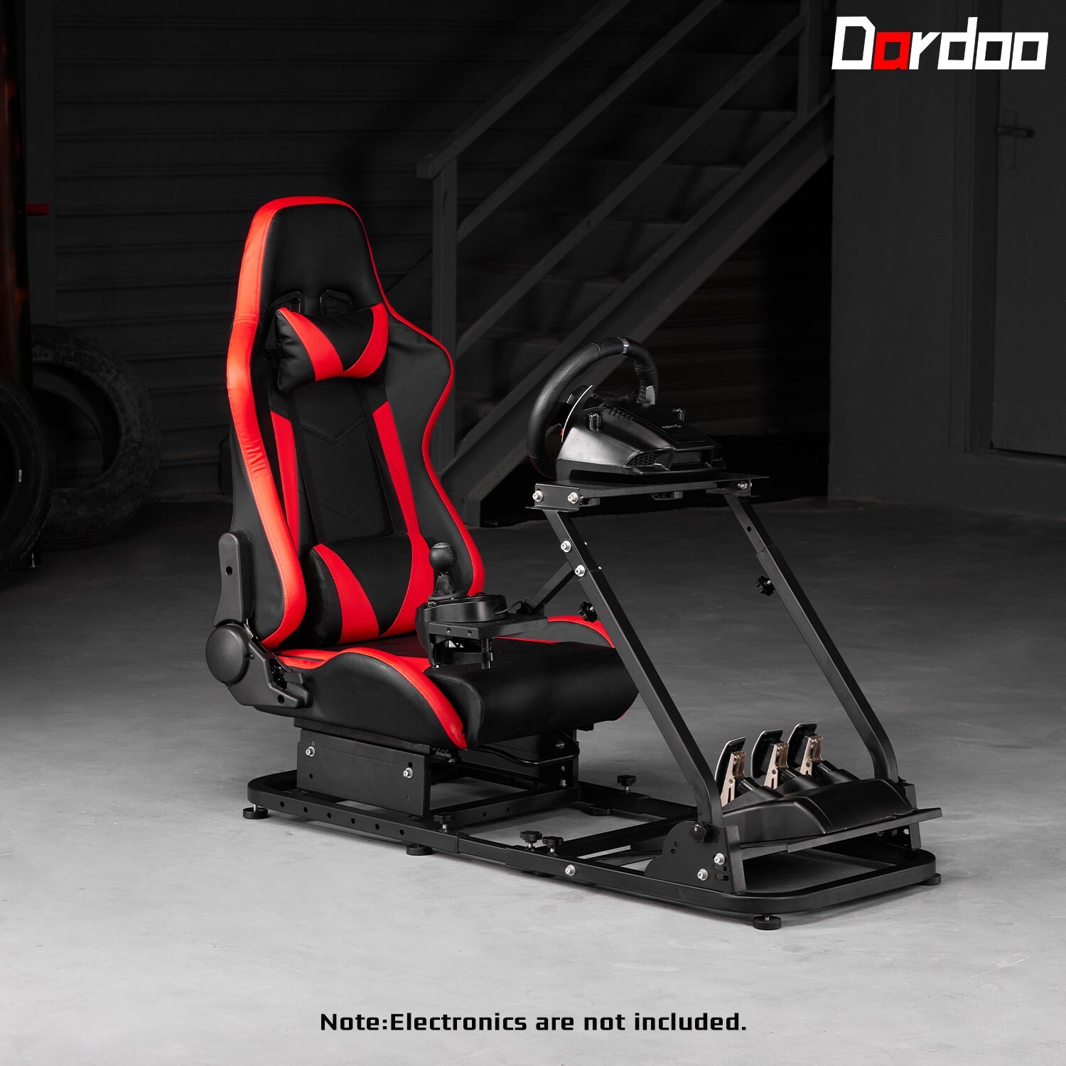 Dardoo Foldable Racing Sim Cockpit Stand with Seat Fit Logitech G920 ...