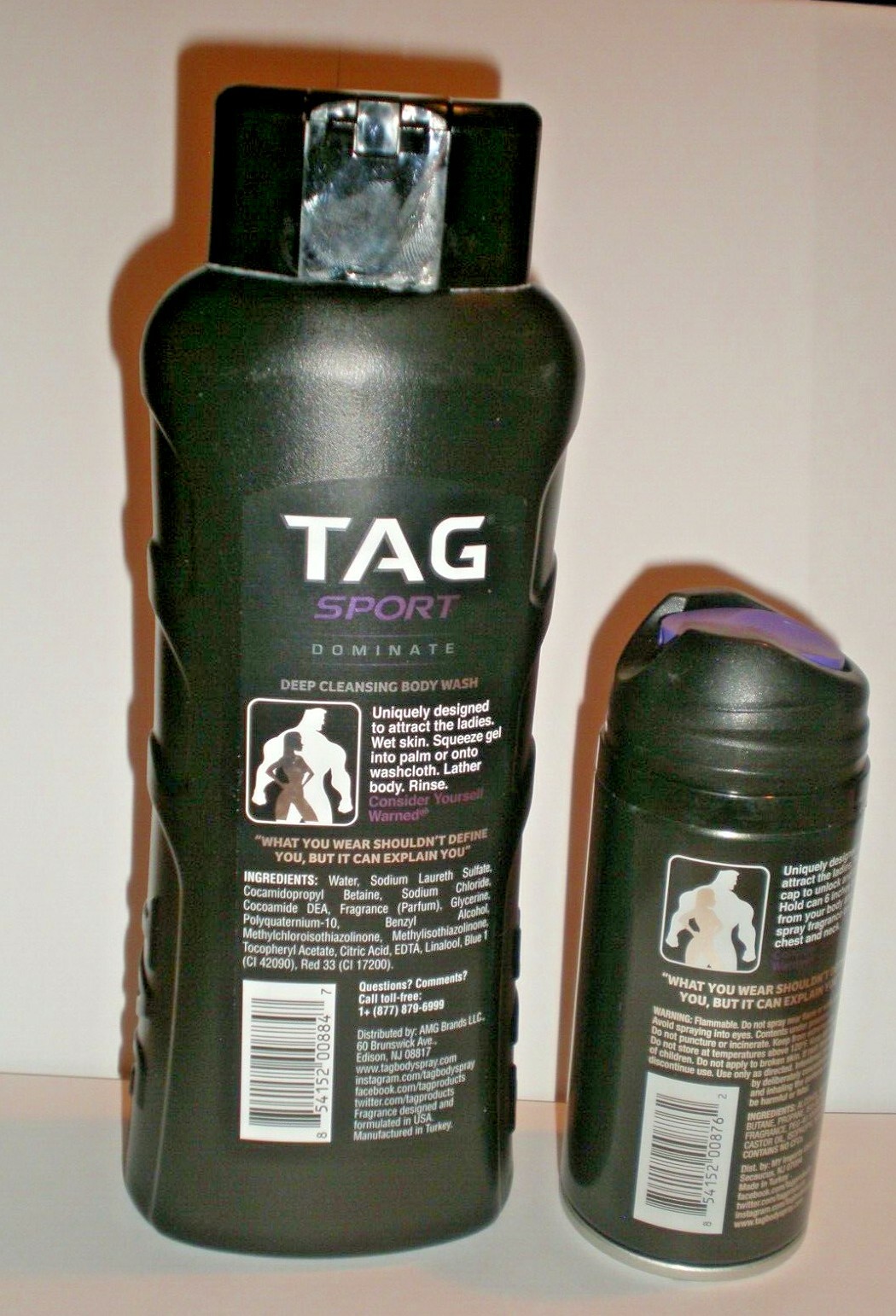 (1) Tag Sport Deep Cleansing Body Wash and (1) Body Spray Dominate ...