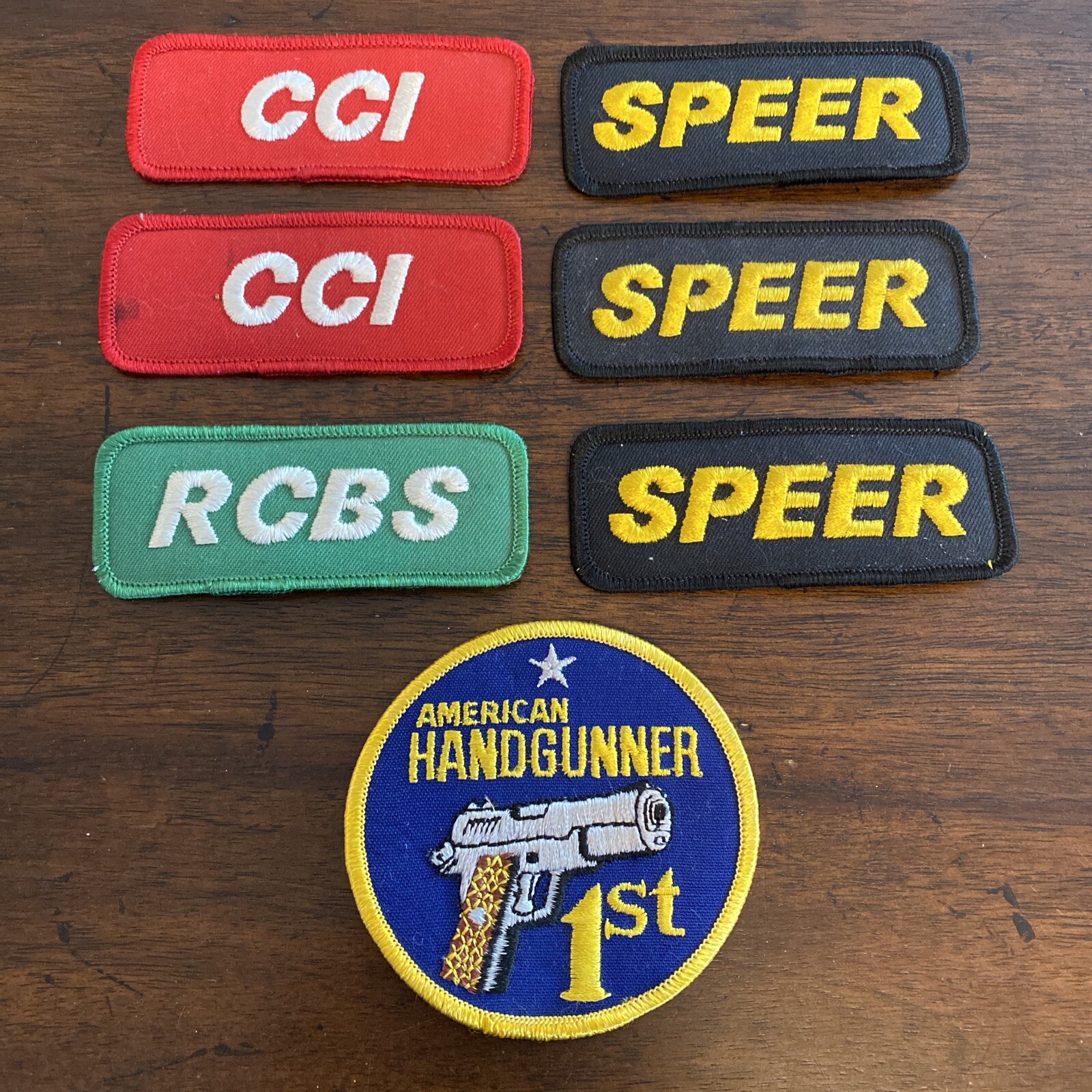 Ammunition Ammo Gun Patches Lot of 7 CCI Speer RCBS American Handgunner ...
