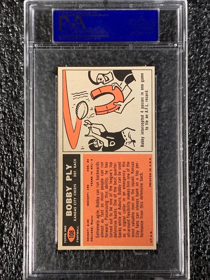 1965 Topps Football #108 Bobby Ply PSA 8 | eBay