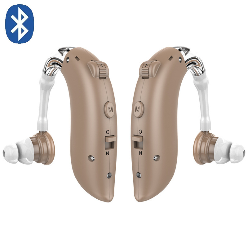 NEW Bluetooth Digital Hearing Aid Ear Behind Kit BTE Sound Voice ...