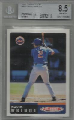 2002 TOPPS TOTAL #403 - DAVID WRIGHT ROOKIE - BGS 8.5 (NM-MT+) | eBay