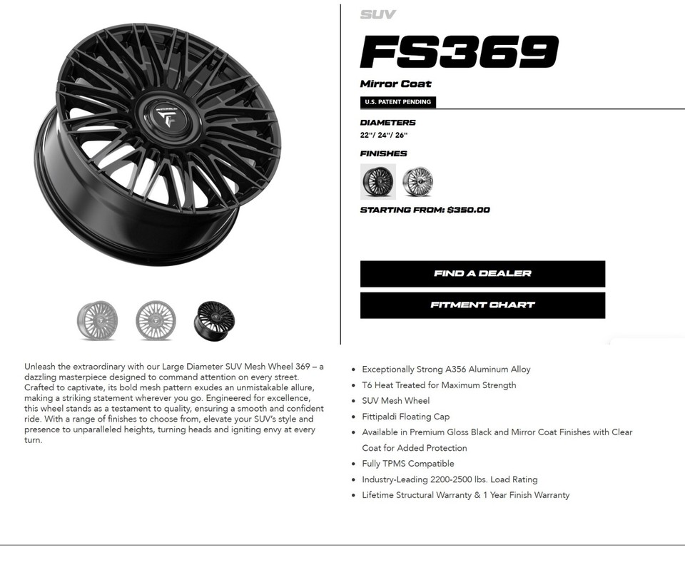 26 FIT YUKON DENALI SUBURBAN TAHOE WHEELS W/ FLOATING CAP FIN FS369 BLACK | eBay