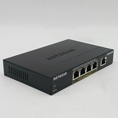 NETGEAR 5-Port Gigabit Ethernet Unmanaged PoE Switch GS305PP with 4 x ...