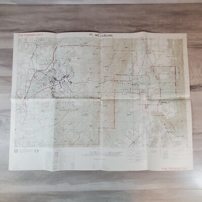 Map Army Topographical Fort Gordon Hephzibah Georgia 1957 Road Data ...