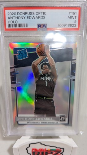 Anthony Edwards 2020-21 Panini Donruss Optic #151 Holo PSA 9 Rated ...