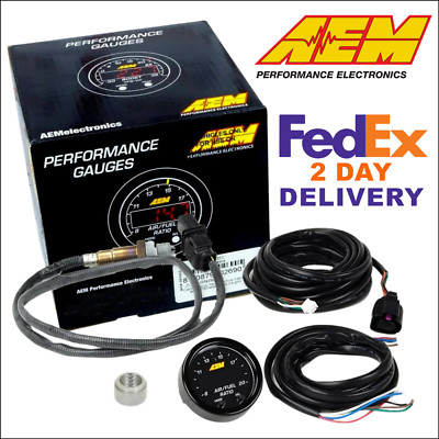 AEM Wideband Sensor Gauge 30-0300 X-series AFR O2 UEGO Air Fuel Ratio ...