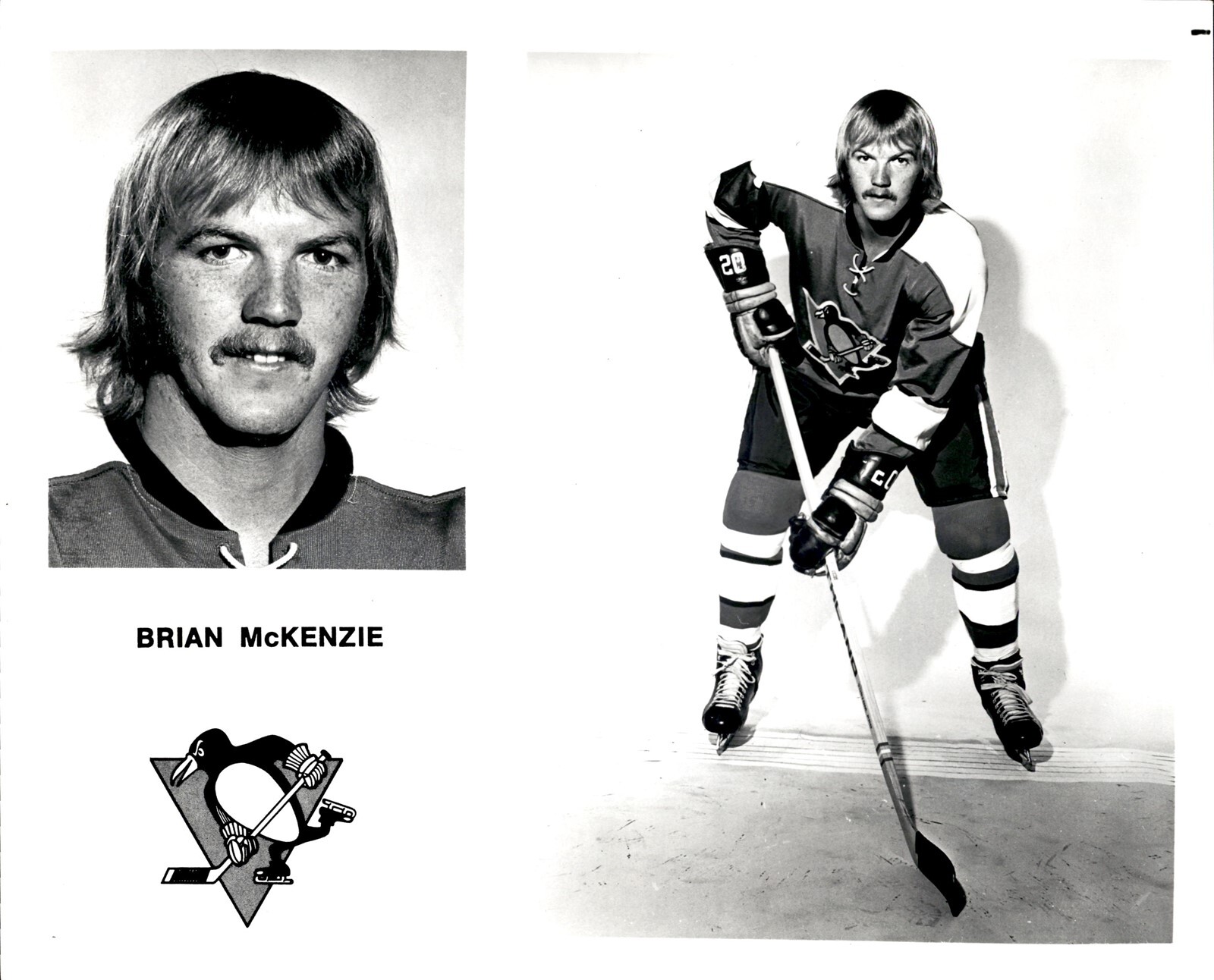 PF5 Original Photo BRIAN MCKENZIE 1971-72 PITTSBURGH PENGUINS NHL ...