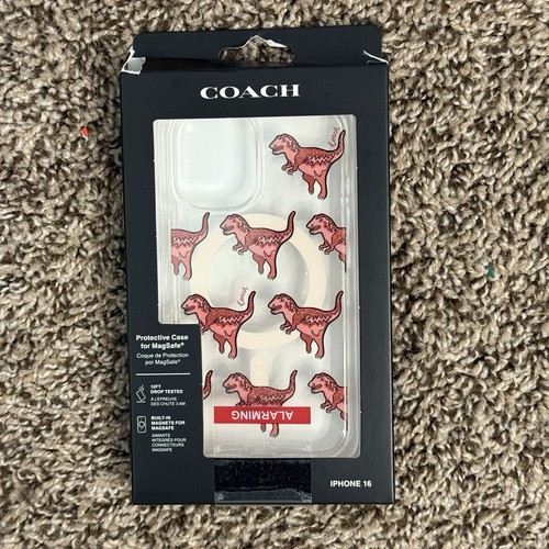 Coach Rexy Glitter Dinosaur Case for iPhone 16 | eBay