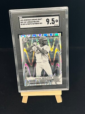 2021 Bowman - BCD-187 Jordan Walker - B&W Raywave - SGC 9.5 | eBay