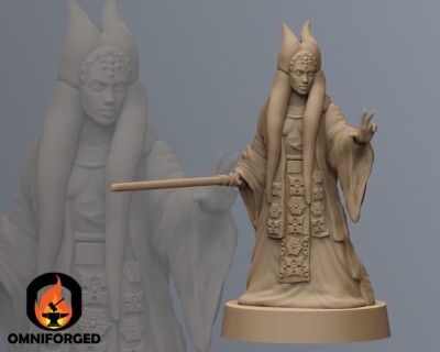 Star Wars Legion Jedi Master Shaak Ti Miniature 3D Printed Resin Mini ...