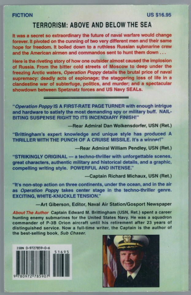 Operation Poppy by Edward M. Brittingham, Capt., US Navy (Retired) | eBay