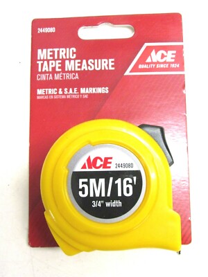 NEW! ACE 5M / 16' x 3/4" TAPE MEASURE, 2449080 | eBay