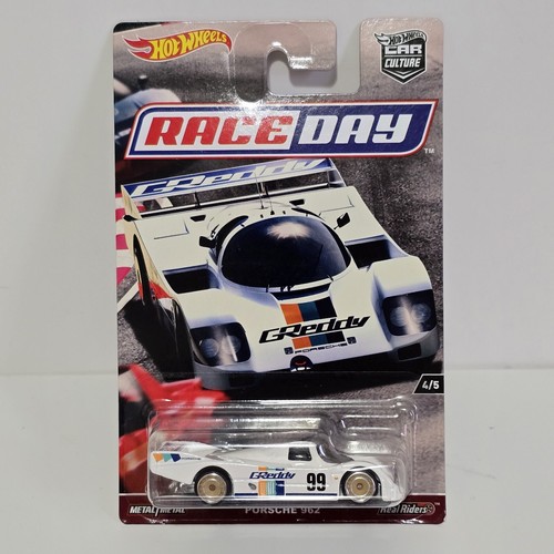 Hot Wheels Car Culture RACE DAY PORSCHE 962 GReddy # 4/5 Metal/Metal ...