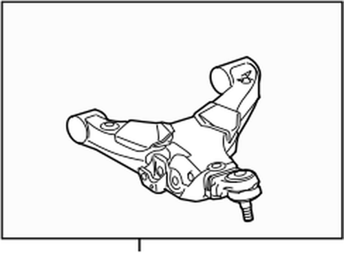 48069-60030 Toyota Arm sub-assy, front suspension, lower no.1 lh ...