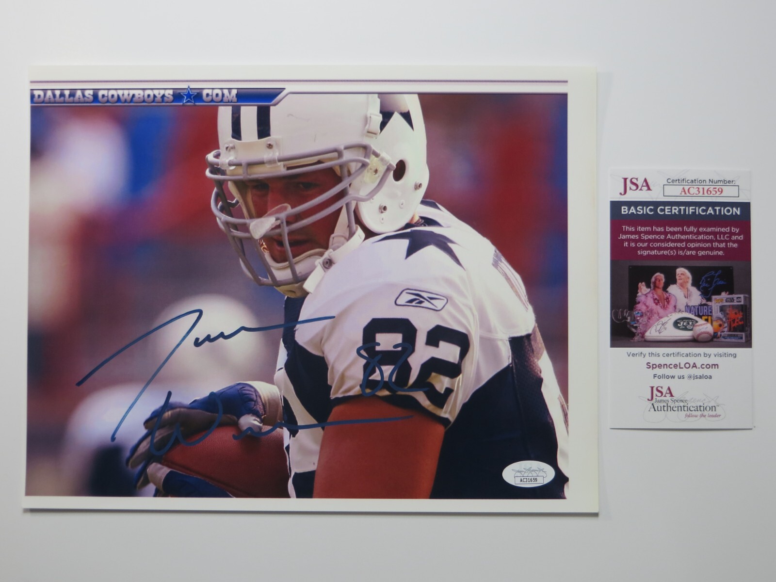 Jason Witten Autographed Memorabilia | Signed Photo, Jersey ...