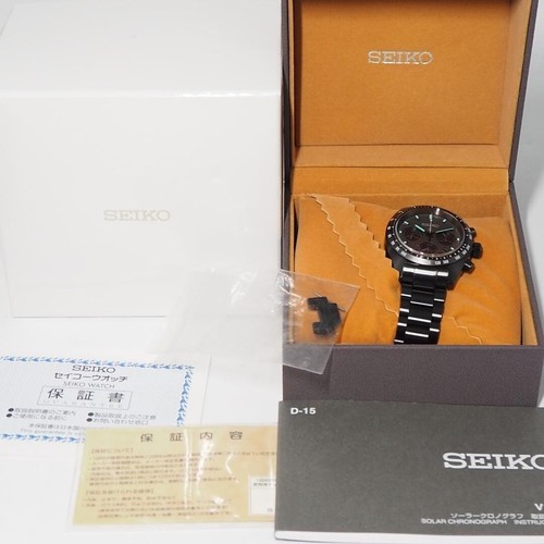 SEIKO Prospex Speed Timer Solar Analog Quartz Men's Watch with Box Used ...
