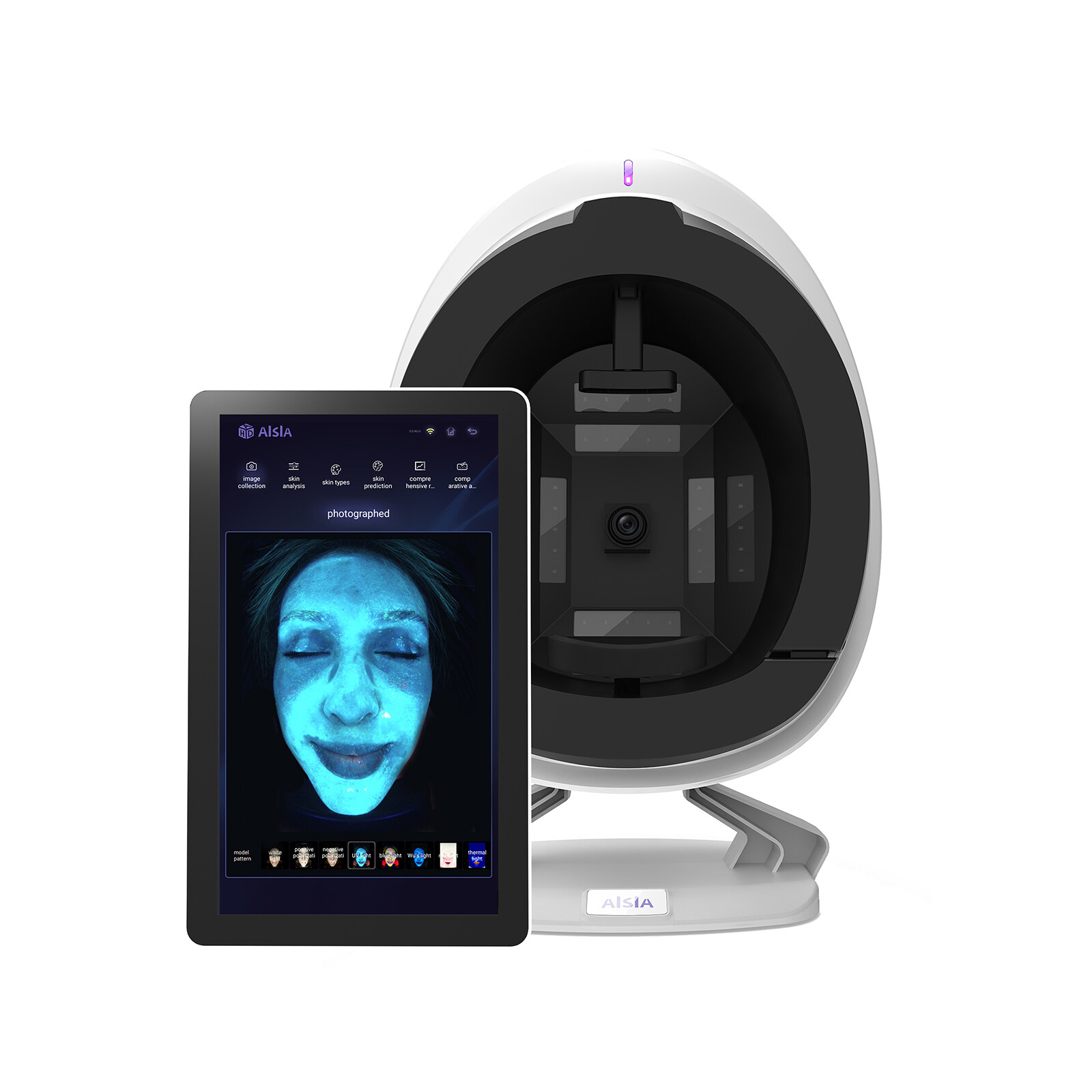 3D Facial Scanner Tester Digital Diagnostic Therapy Face Skin Analyzer ...