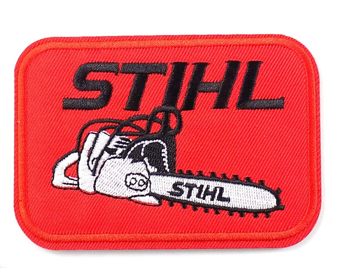 STIHL EMBROIDERED PATCH IRON/SEW ON 3-7/8" x 2-5/8" GERMAN QUALITY CHAINSAWS | eBay