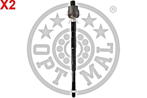 OPTIMAL 2x Tie Rod Axle Joint Front Inner For HYUNDAI I10 07-17 57724 ...