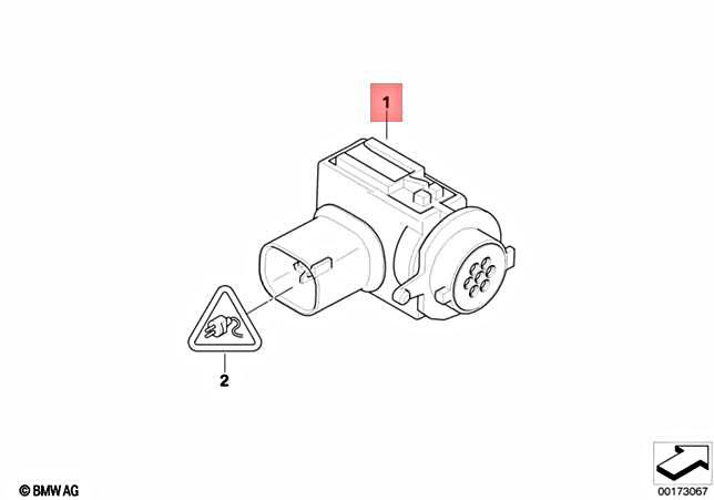 New Genuine BMW Sensor for AUC 64119240180 | eBay