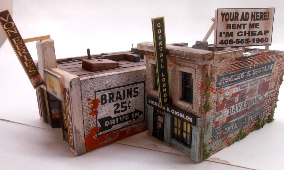 Downtown Deco HO Scale Building 2 Kit Lot Jiggles Giggles Von Eerie's ...